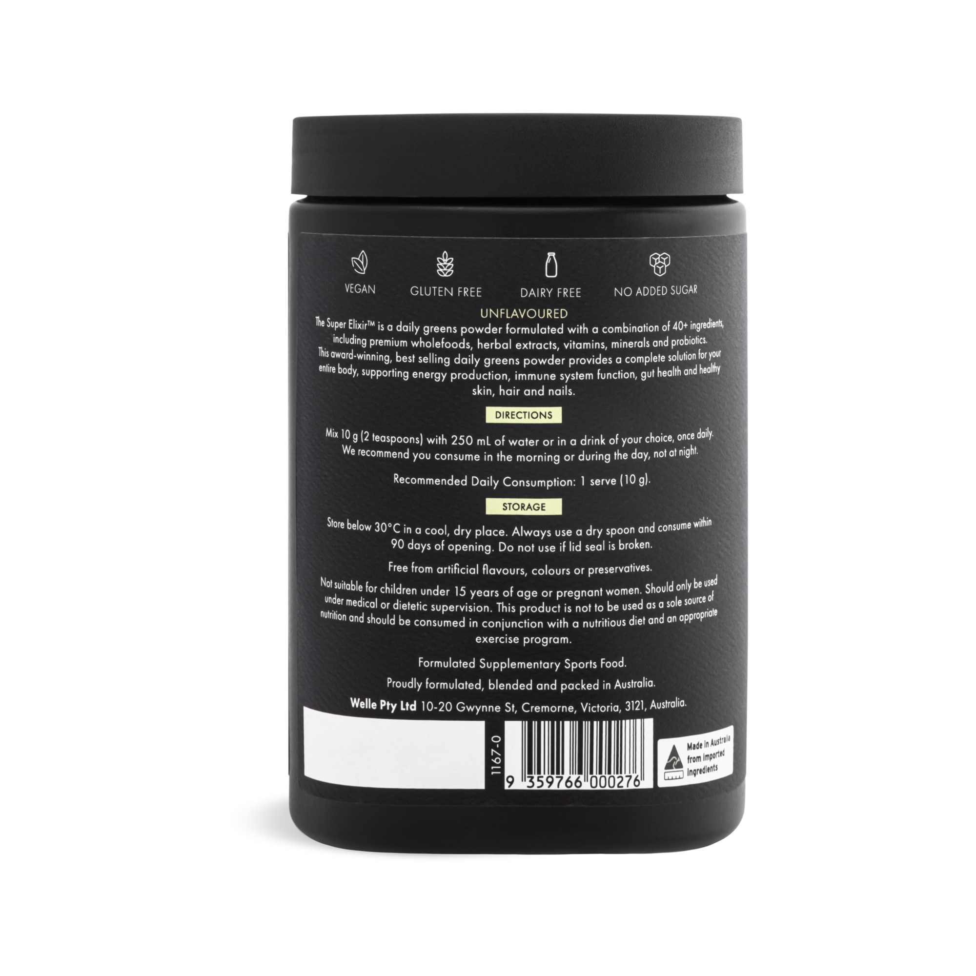 The Super Elixir™ Greens - WelleCo Australia